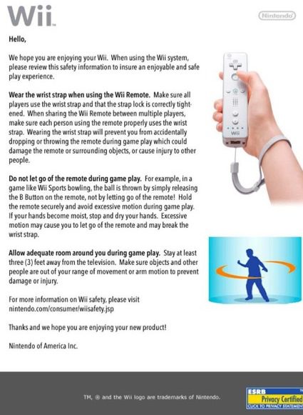How not to use your Wiimote as a projectile device – Destructoid