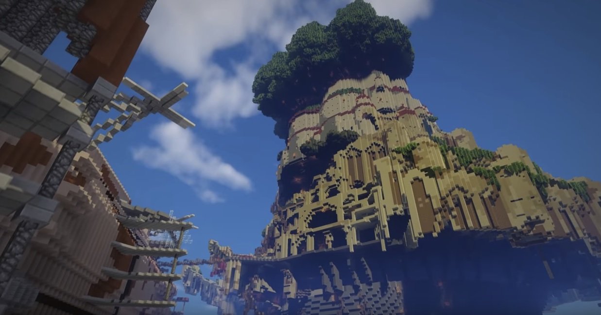 Miyazaki's Laputa: Castle in the Sky lovingly re-created in Minecraft ...
