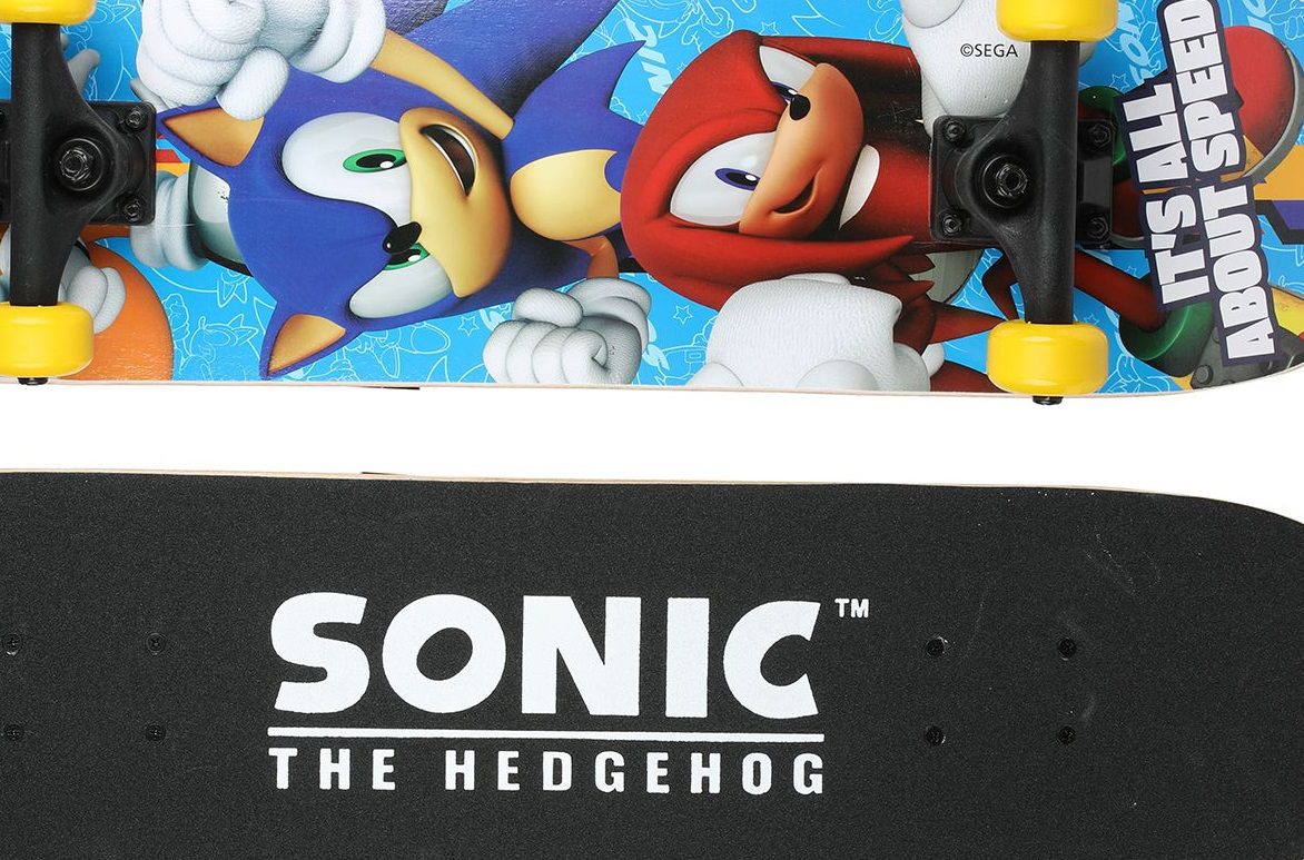 Sonic skateboard for those who Gotta Go at An Accelerated Velocity